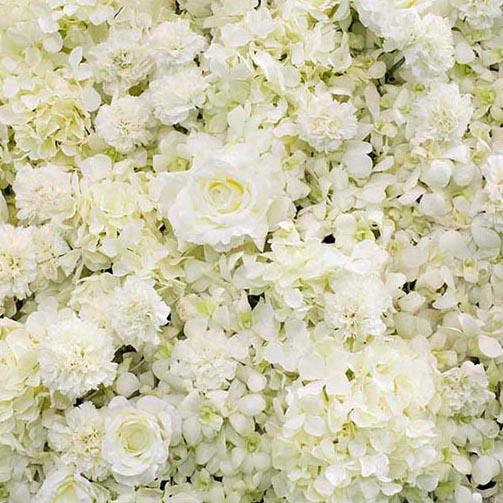 White Flower Wall Photography Backdrop for Events G-184 – Dbackdrop