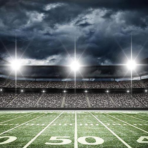 Football Field Photography At Night