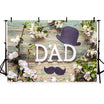 Father's Day Backdrops Wood Backdrops Flowers Background G-338 – Dbackdrop