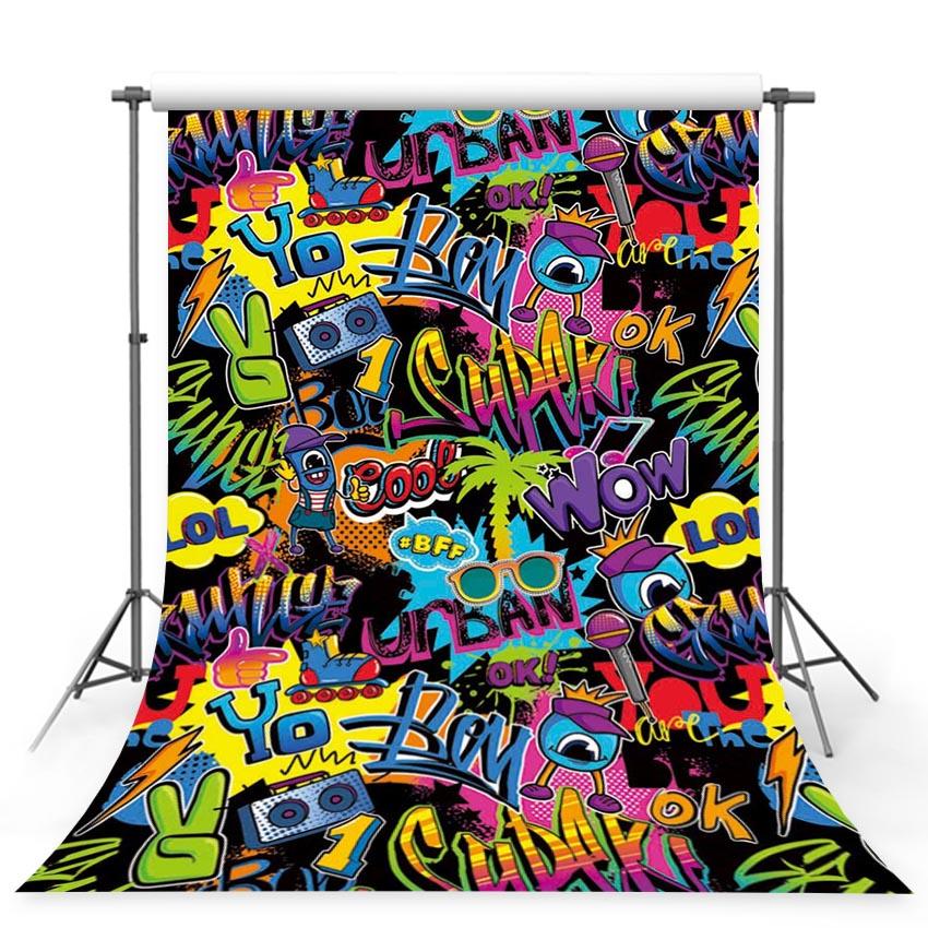 Scenic Backdrops Urban Scenes Backdrop Graffiti Backgrounds G-428 ...