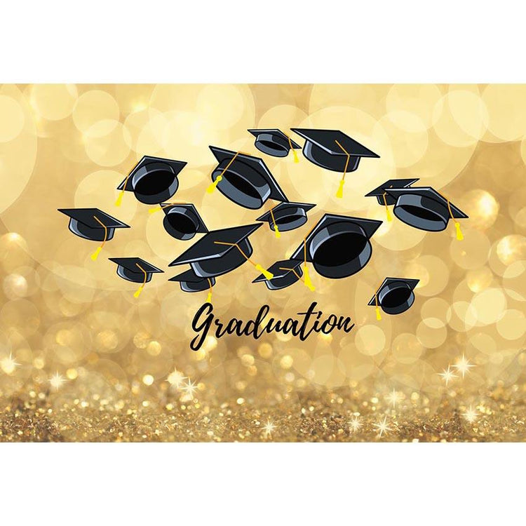 Graduation Backdrop Golden Backdrop G-538 – Dbackdrop
