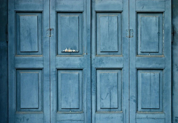 Blue Retro Wood Door Backdrop for Photography GC-66 – Dbackdrop