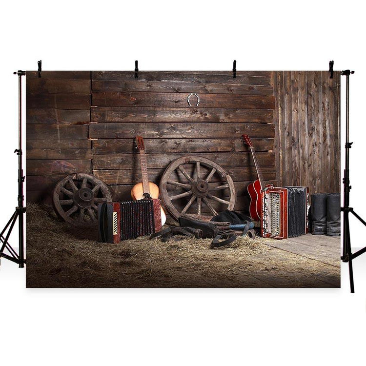 Barn Cabin Rural Wooden House Photography Backdrop G-735 – Dbackdrop