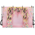 Pink Flower Wall Backdrop for Wedding Events G-741 – Dbackdrop