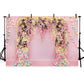 Pink Flower Wall Backdrop for Wedding Events G-741 – Dbackdrop