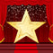 Red Curtain Stage Golden Star Backdrops for Photo Booth DBD-19424 ...