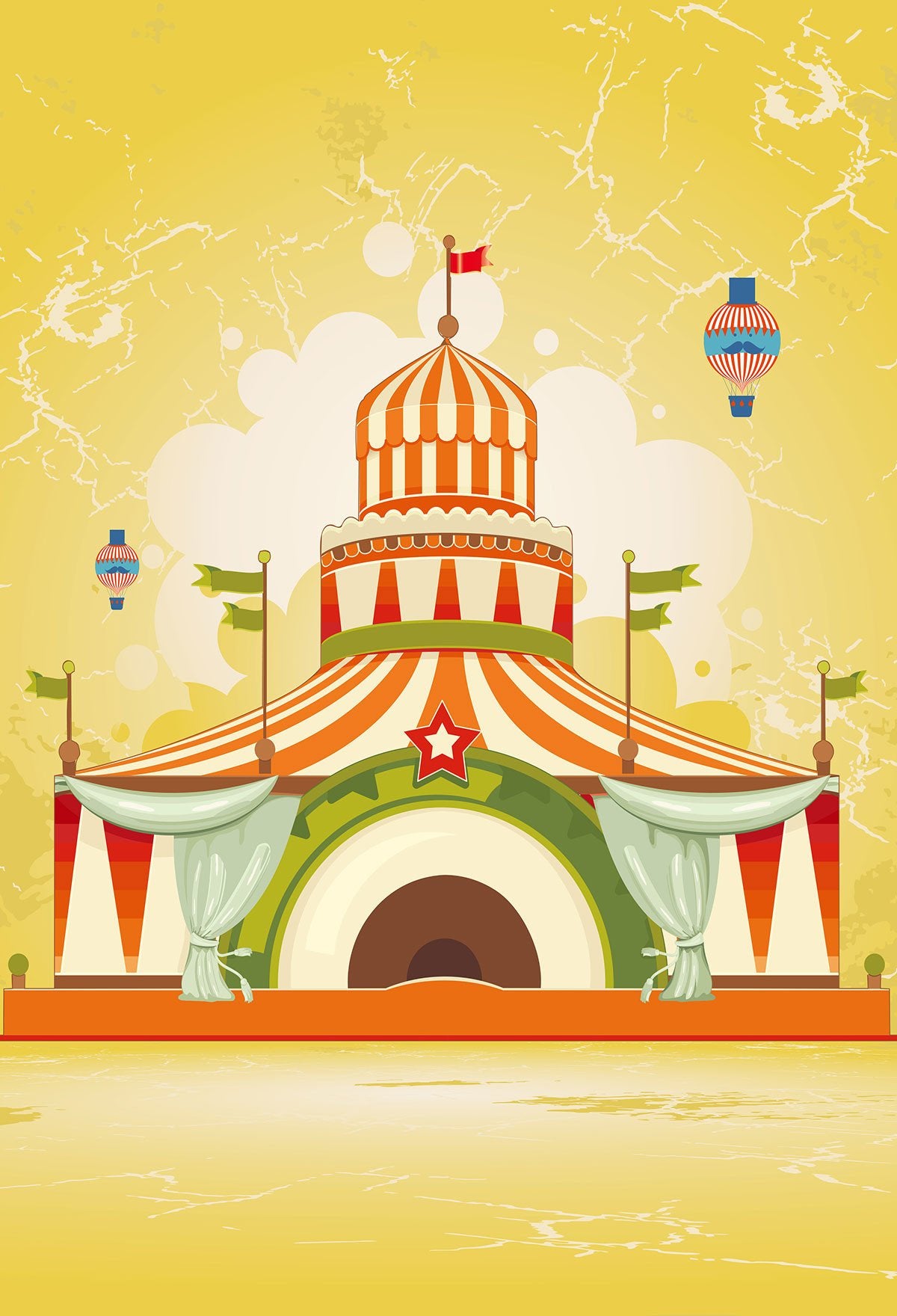 Baby Circus Cartoon Photography Background J04299 – Dbackdrop