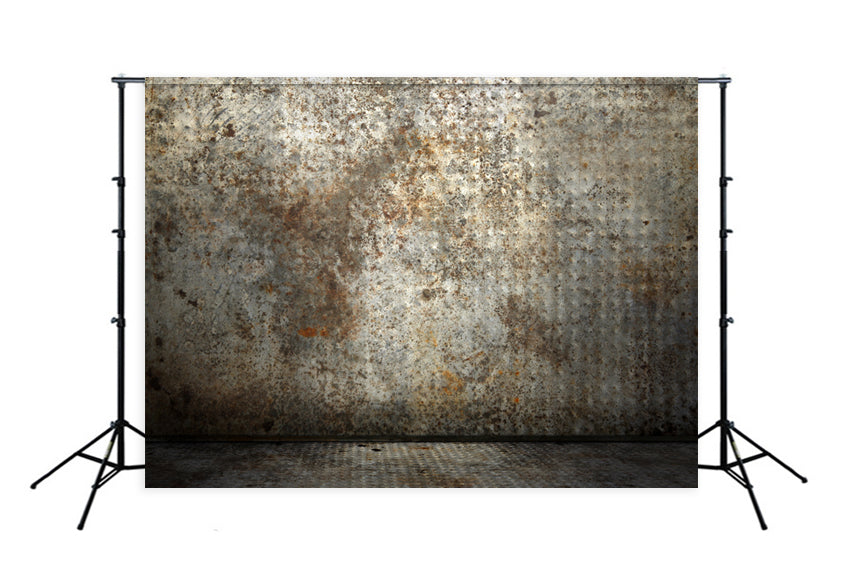 Grunge Rusty Iron Wall Floor Backdrop for Studio K-1275 – Dbackdrop