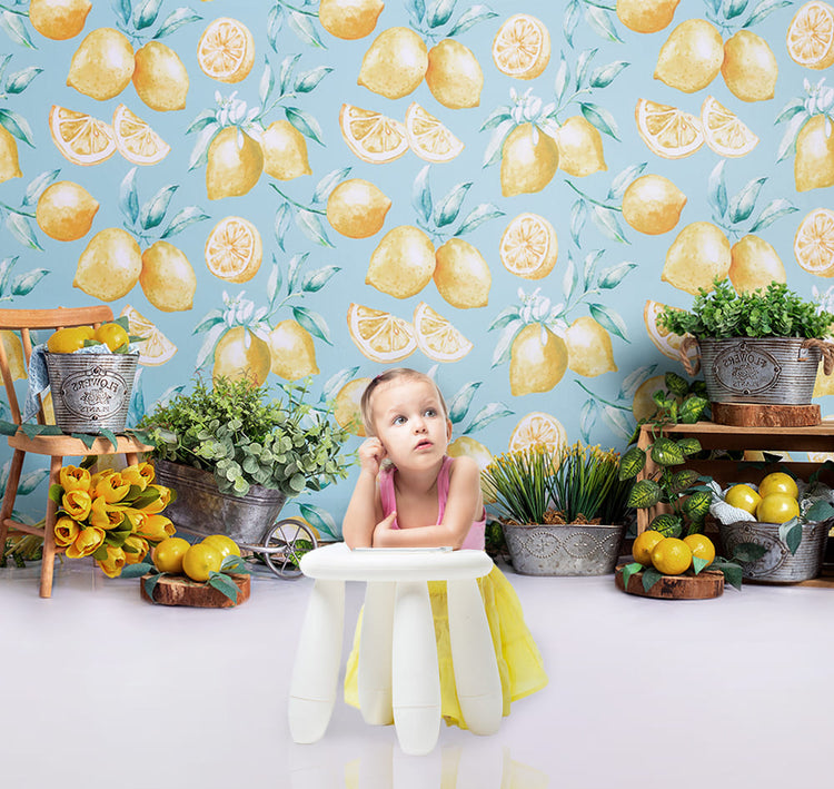 Lemon Plants Decoration Photography Backdrop M-34 – Dbackdrop
