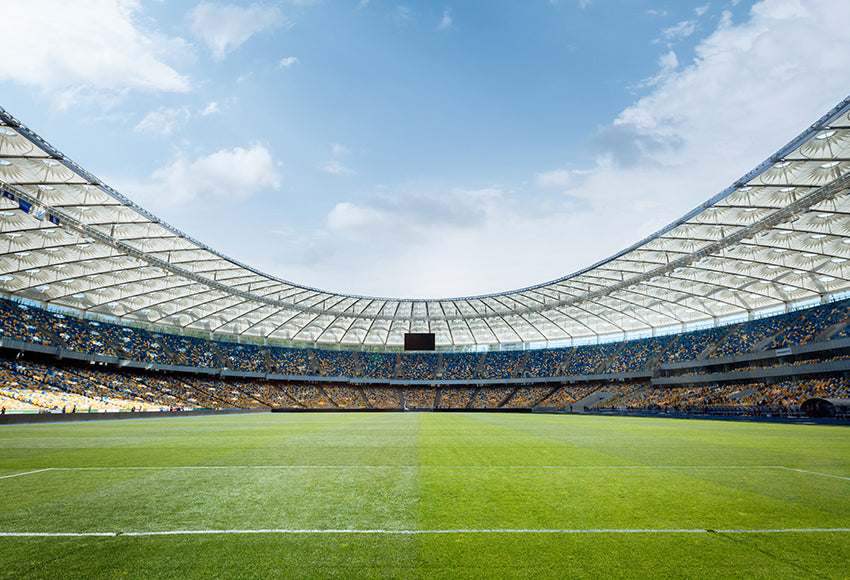 Soccer Field Green Grass Sports Photography Backdrop M062 – Dbackdrop