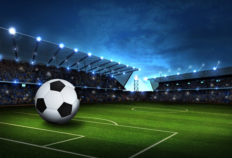 Soccer Field Spotlights Sports Photo Booth Backdrop M088