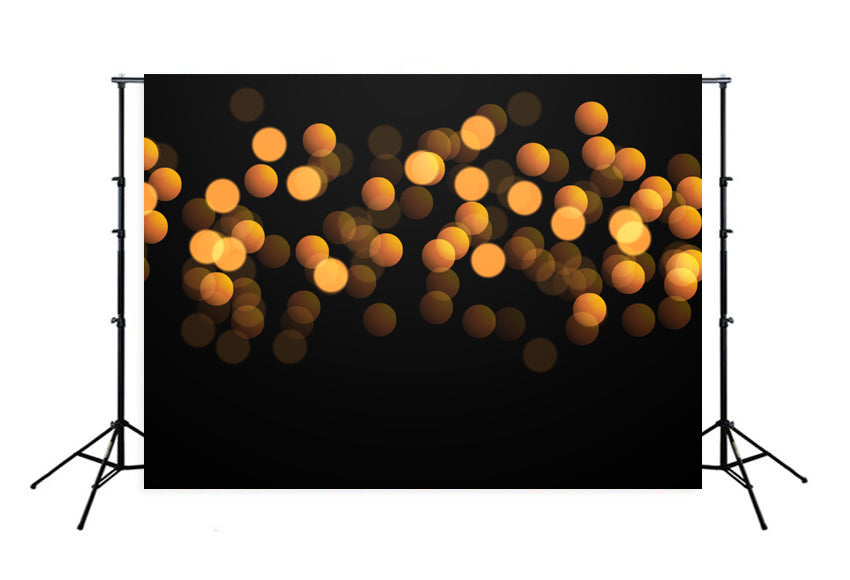 Bokeh Yellow Lights Dark Backdrop for Photo Studio M109 – Dbackdrop