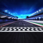 Race Track Finish Line Night Scene Racing Competition Photo Backdrop M ...