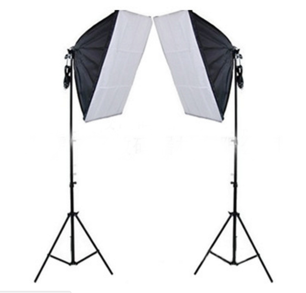 Studio Photograph Light 2pcs Softbox Lighting Kit With 185W Bulbs BP16 ...