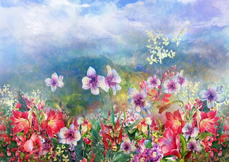 Flowers Spring Photo Studio Backdrop SH-778