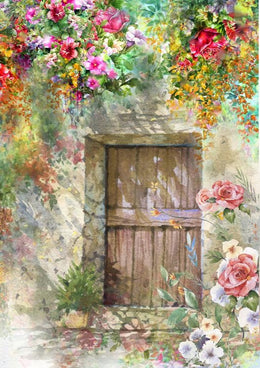 Spring Flowers Door Photo Booth Backdrop SH-802 – Dbackdrop