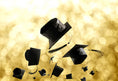 Gold Graduation Party Trencher Cap Photography Backdrop SH-258 – Dbackdrop