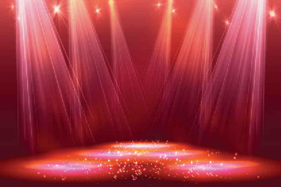 Prom & Homecoming Backdrop Stage lighting Red Background YY00231