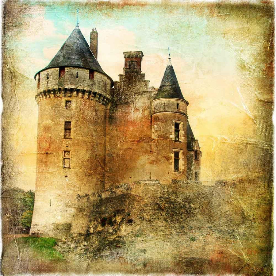 Medieval Castle Backdrop Artwork Portrait Background YY00413