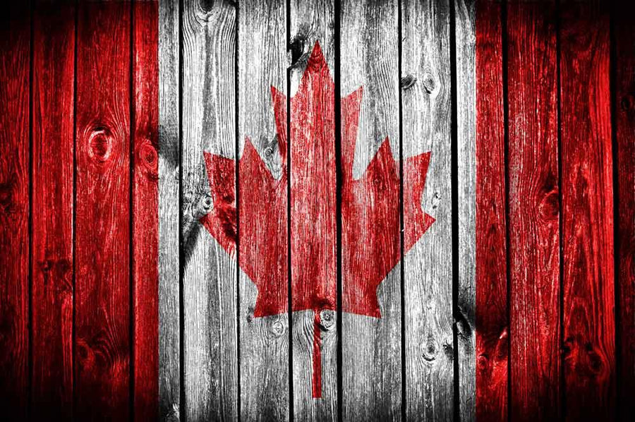 Canada Day Wood Wall Photo Backdrop YY00559-E