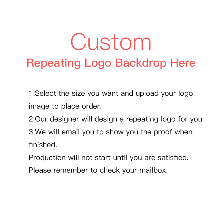 Custom Step & Repeat Logo Personalized Photo Banner – Dbackdrop