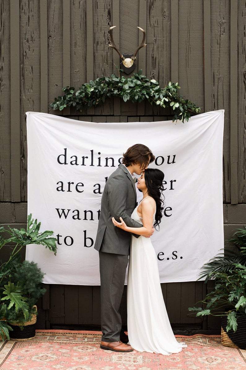 Custom Wedding Backdrop Wall Decor Wedding Sign – Dbackdrop