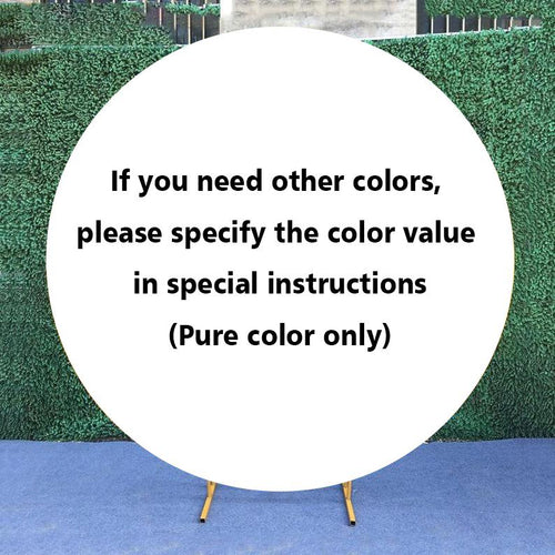 Custom Round Solid Colors Fabric Backdrop for Photo Shoot